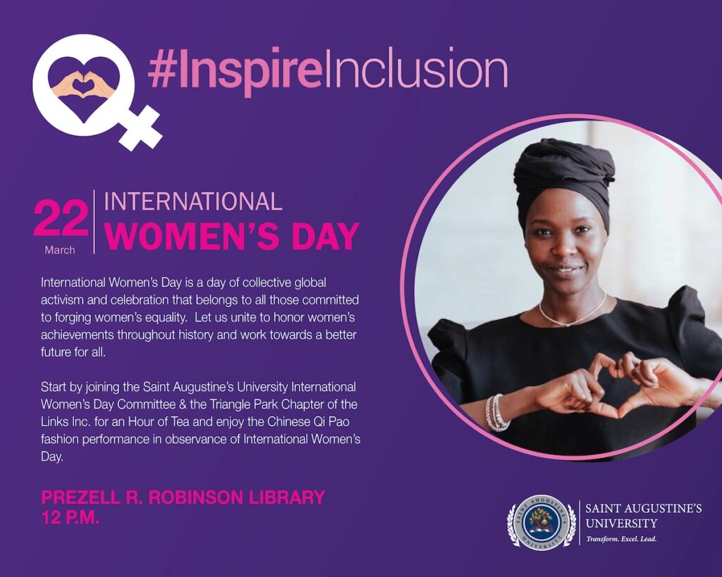 SAU24 - Intl Womens Day 2024 - Event - Saint Augustine's University